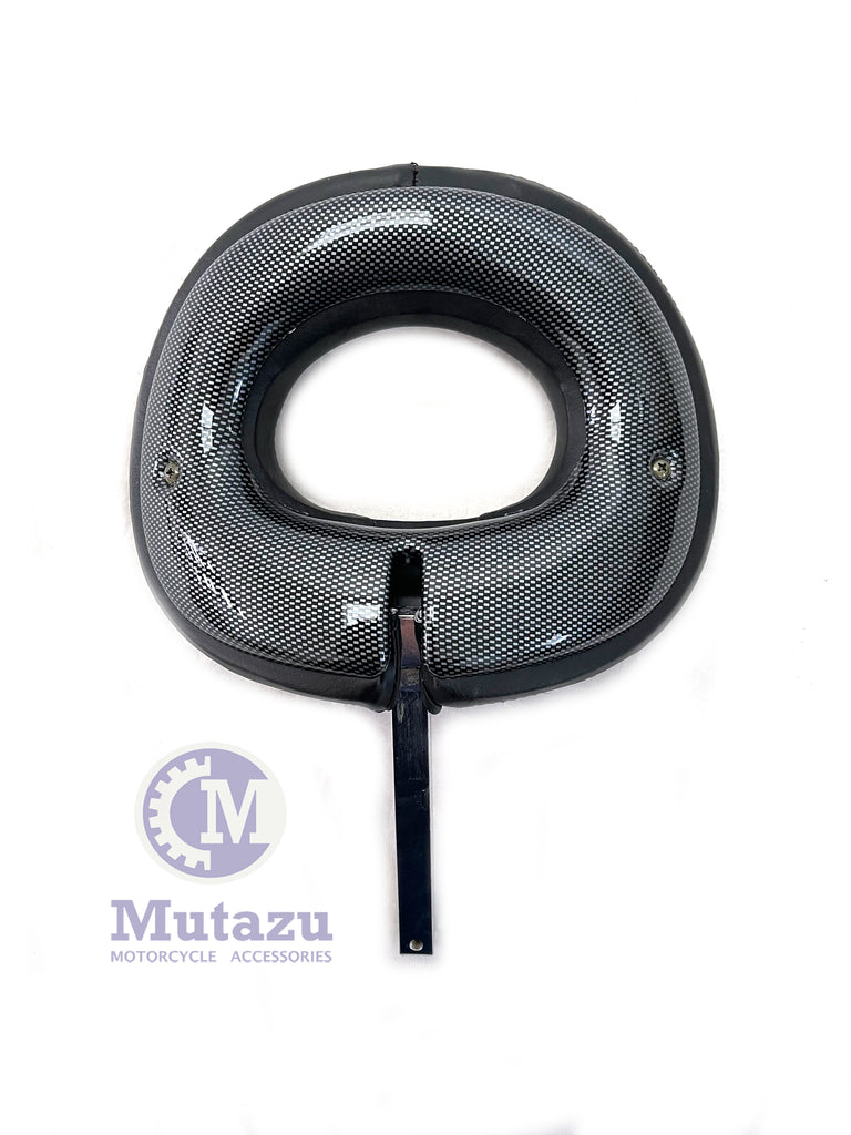 Mutazu Oval Carbon Fiber Look Driver Rider Passenger Backrest for Corb ...