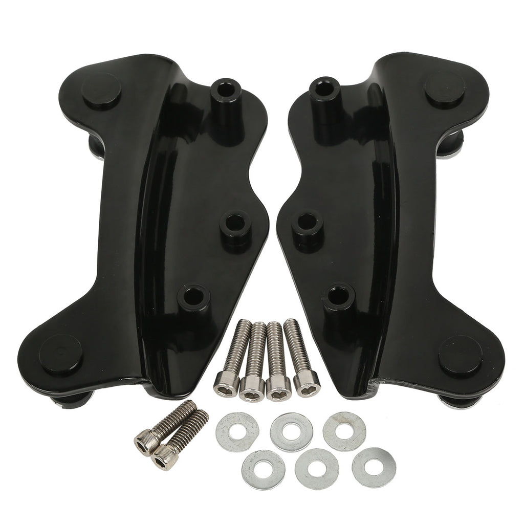 Black 4 point Docking Hardware Kit For Harley Touring Road King Electr ...
