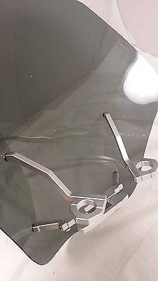 Custom made 22" tall windshield wind shield for Suzuki M109R, Light ti ...