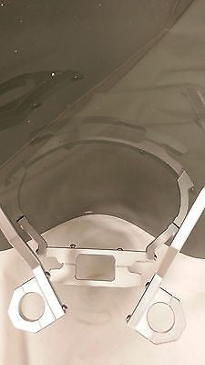 Custom made 22" tall windshield wind shield for Suzuki M109R, Light ti ...