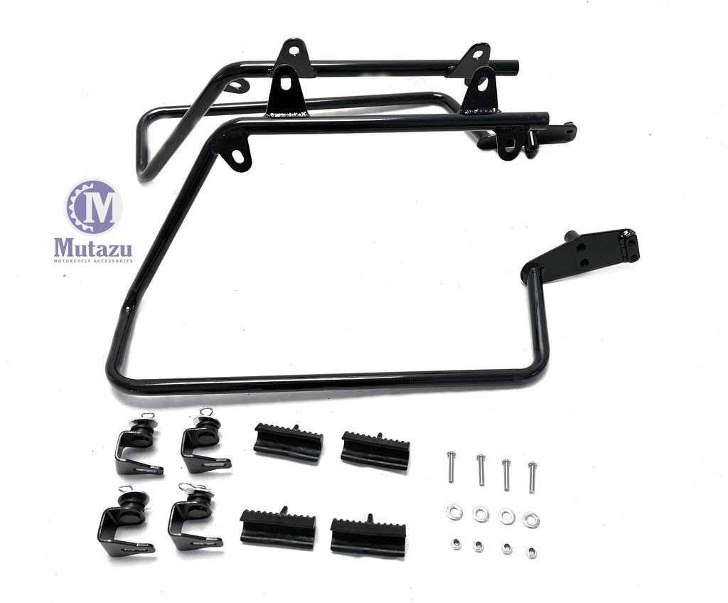 Mutazu Conversion Brackets for Harley Bags to Yamaha V Star 650 Classi ...
