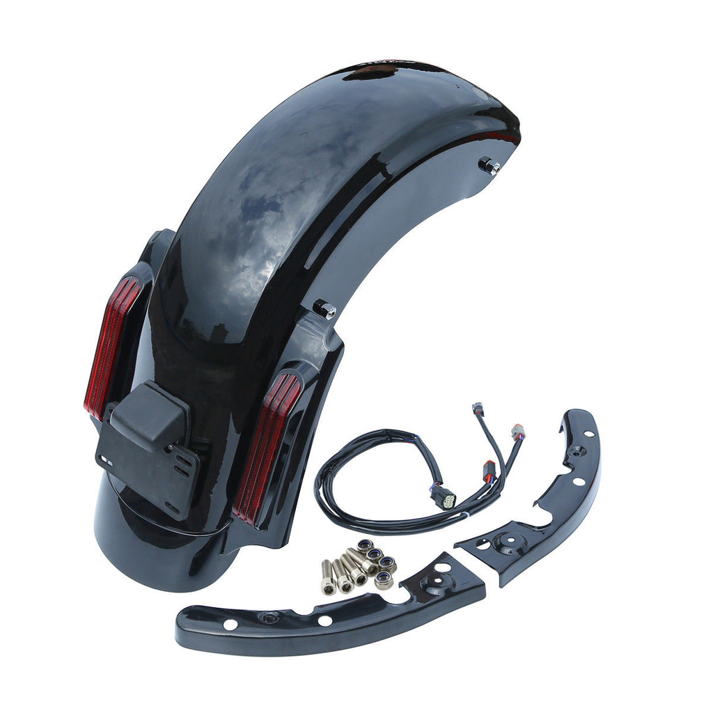 LED Light CVO Style Rear Fender System For Harley Touring Electra Stre ...