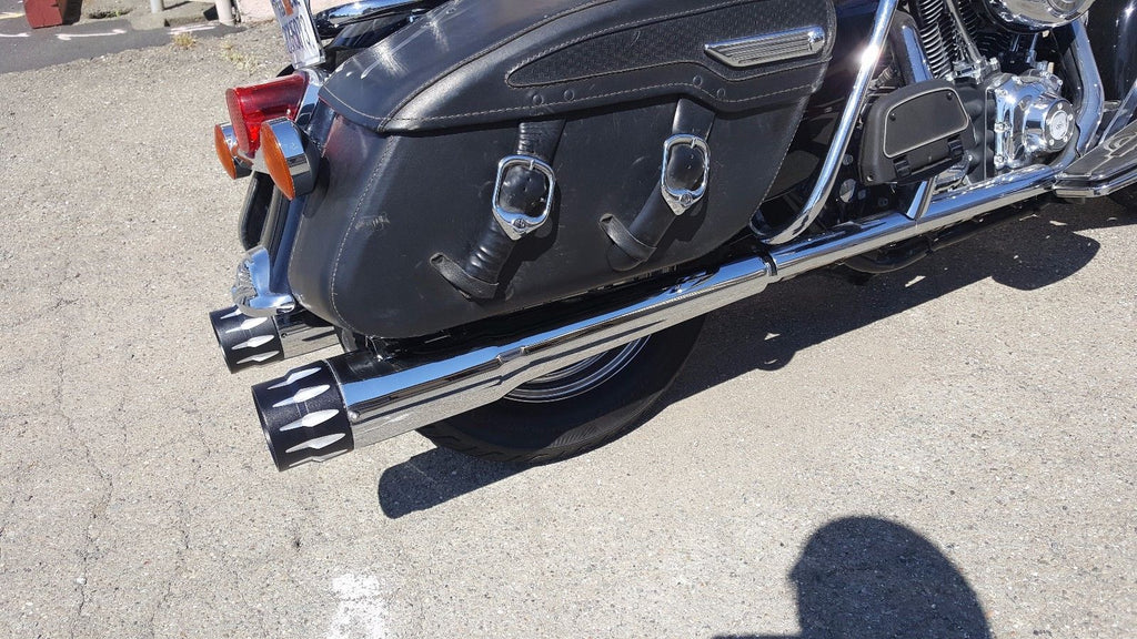 Competition MF-20A 4" Megaphone Slip-On Mufflers 1995-2016 for H-D Tou ...