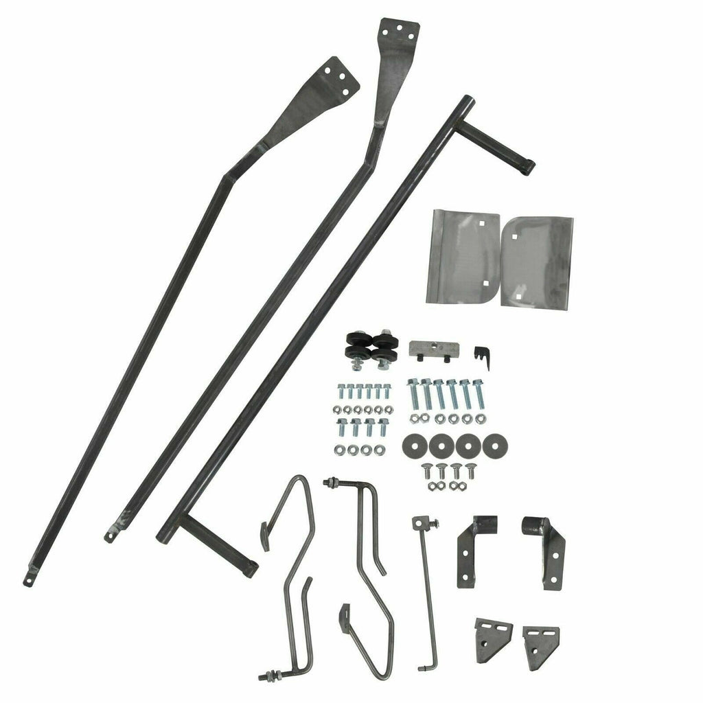 For 1953-1956 Ford F-100 Truck Hood Tilt Flip Kit Stainless Combo Conv ...